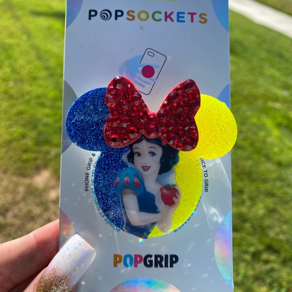 PopSocket | Accessories | Snow White Swappable Popsocket Wswarovski Bow ...